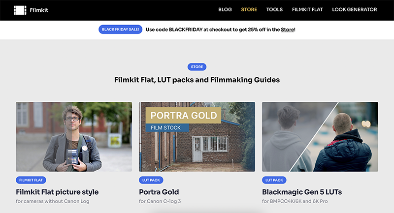 Blackmagic Gen 5 LUTs - Filmkit